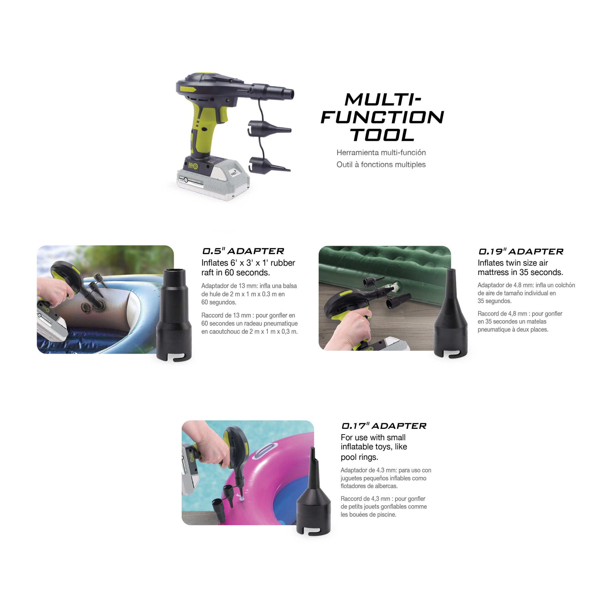 Sun Joe + Auto Joe 24V-AJC-AJV-LTE 24V* IONMAX High Volume Inflator