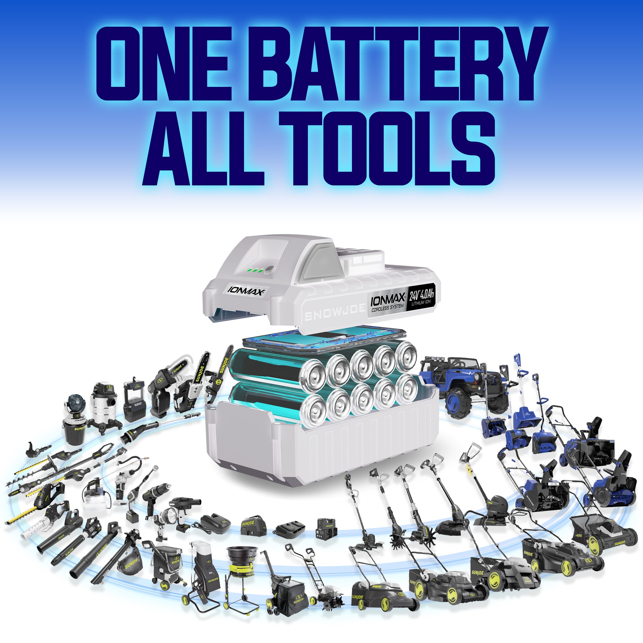 Snow Joe 24V-X2-SB18-GO 48-Volt* IONMAX Cordless Snow Blower Kit | 18-
