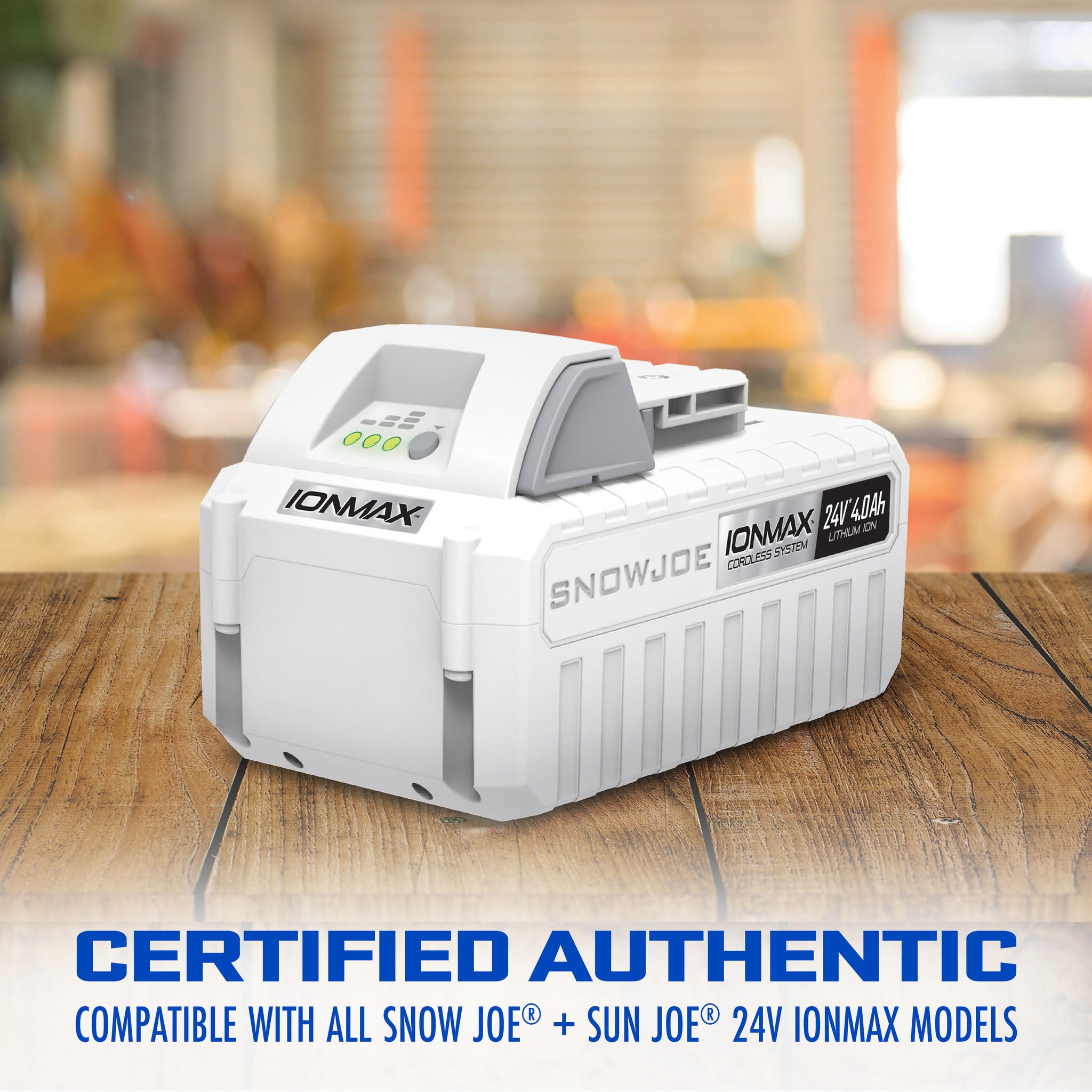 Snow Joe CERTIFIED AUTHENTIC IONMAX 24-Volt* 4.0-Ah Lithium-ION Batter