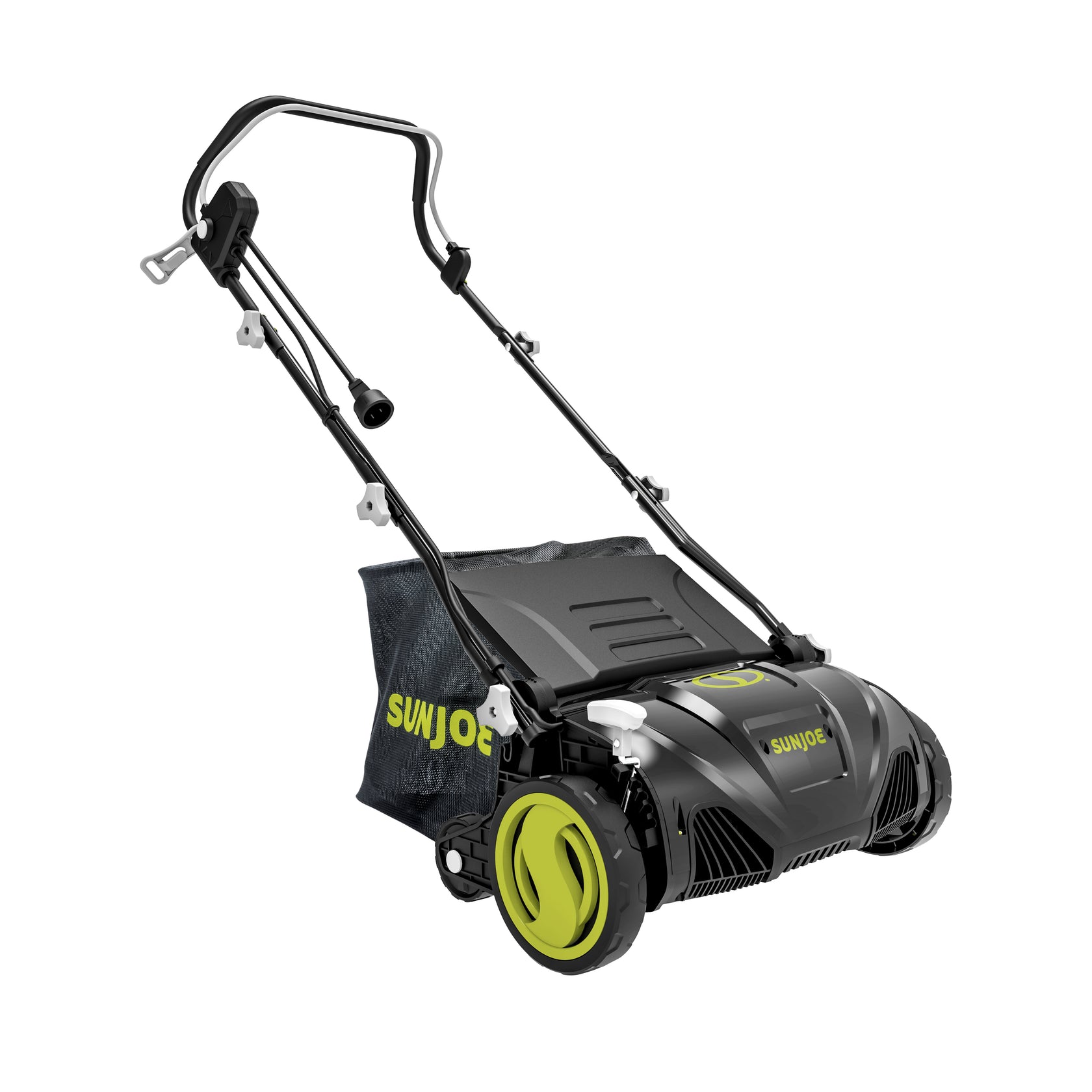Sun Joe AJ805E Electric Lawn Dethatcher + Scarifier W/ Collection Bag