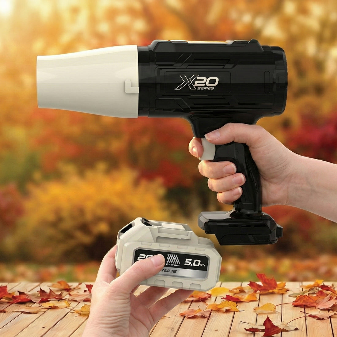Sun Joe 20-Volt ECOSHARP Cordless X20 StormJet Handheld Turbo Blower