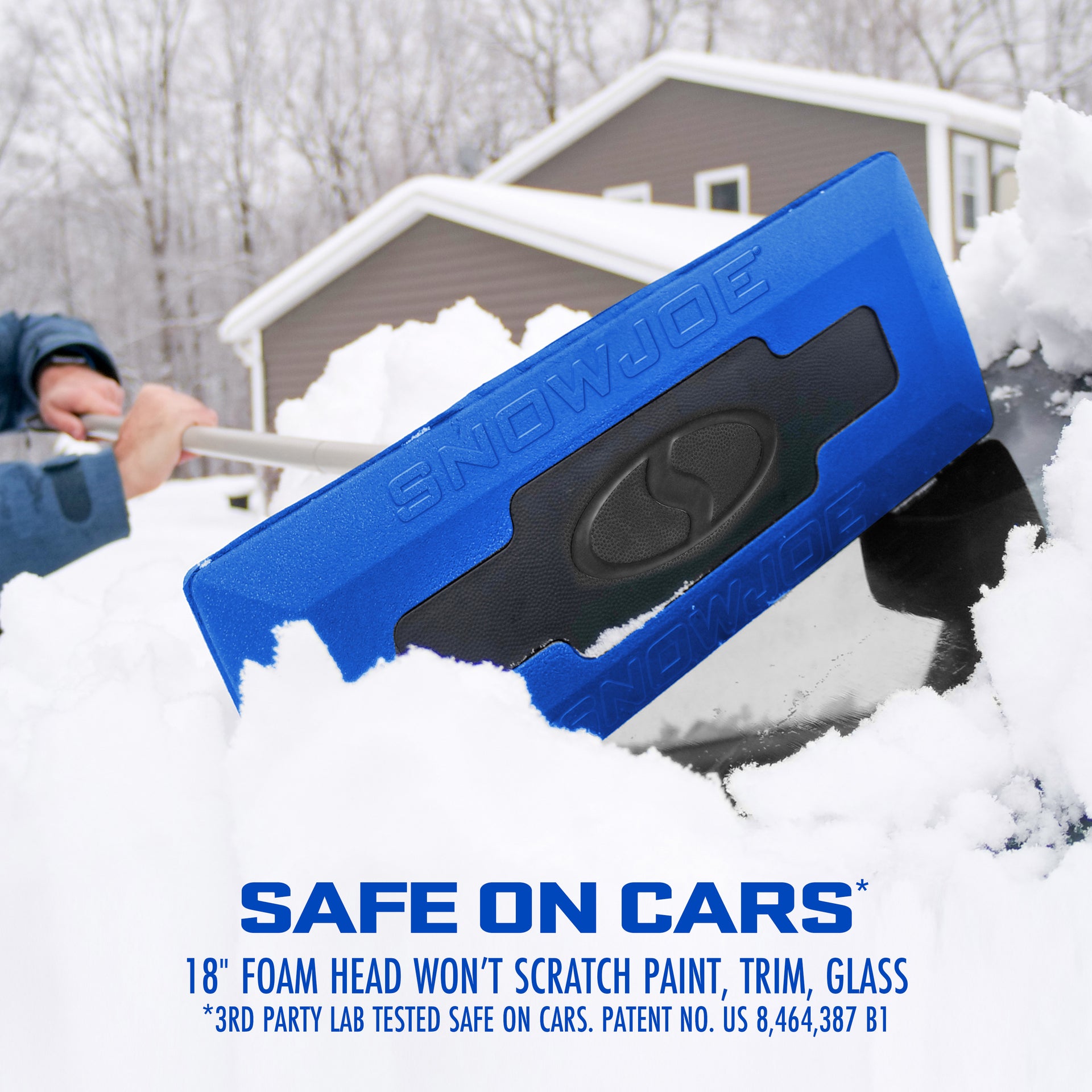 Snow Joe The Original 2-In-1 Telescoping Snow Broom + Ice Scraper | 18
