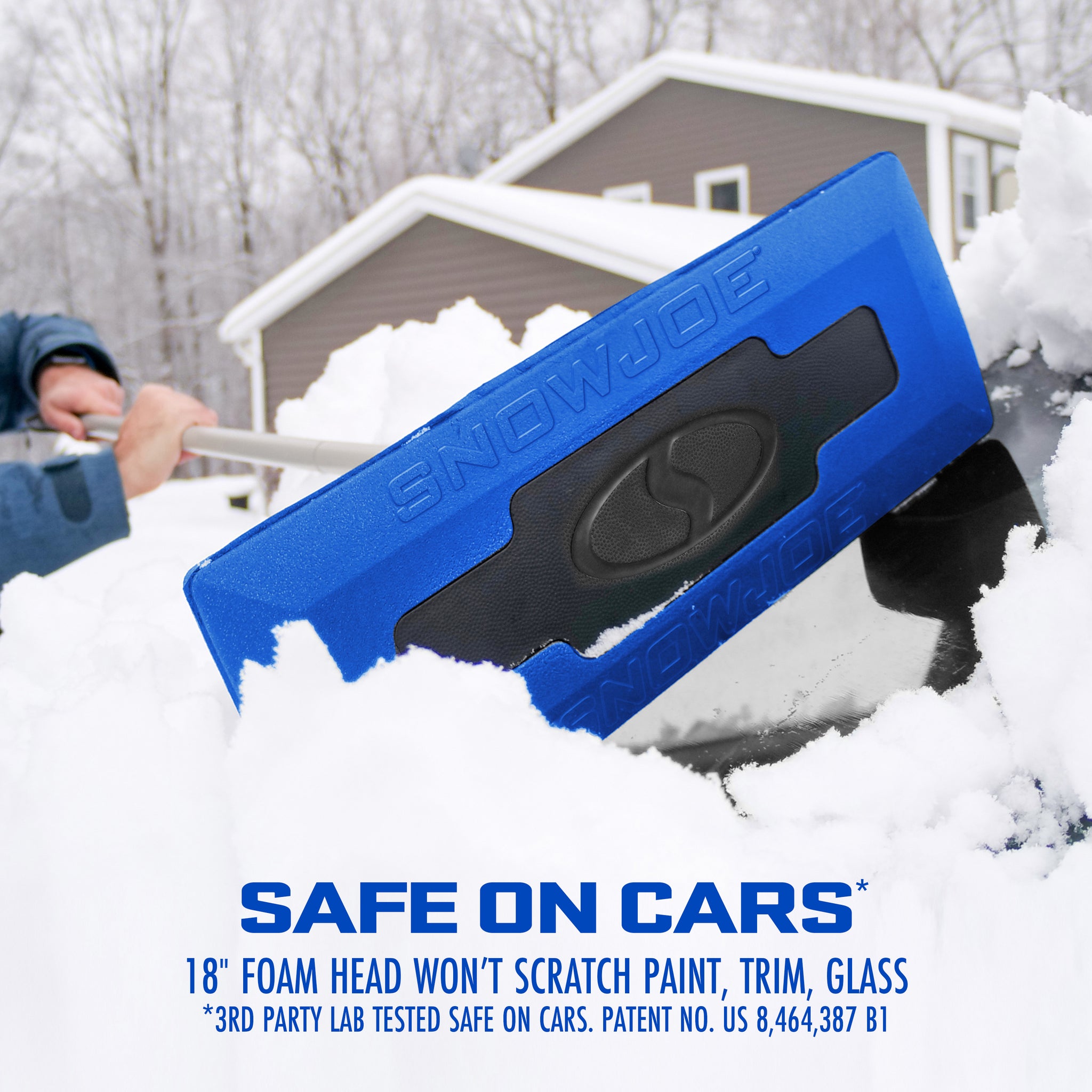 Snow Joe The Original 2-In-1 Telescoping Snow Broom + Ice Scraper | 18