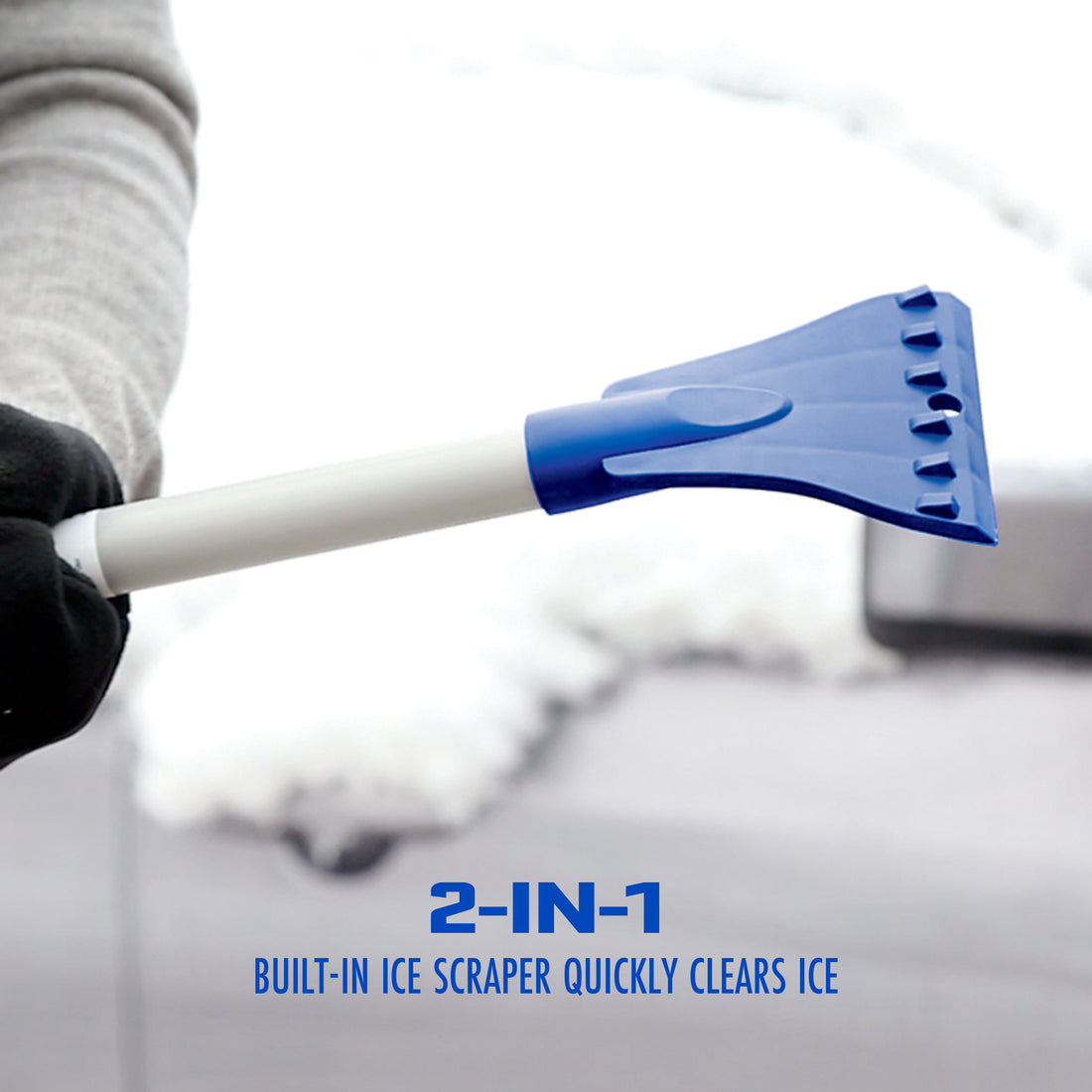 Snow Joe The Original 2-In-1 Telescoping Snow Broom + Ice Scraper | 18