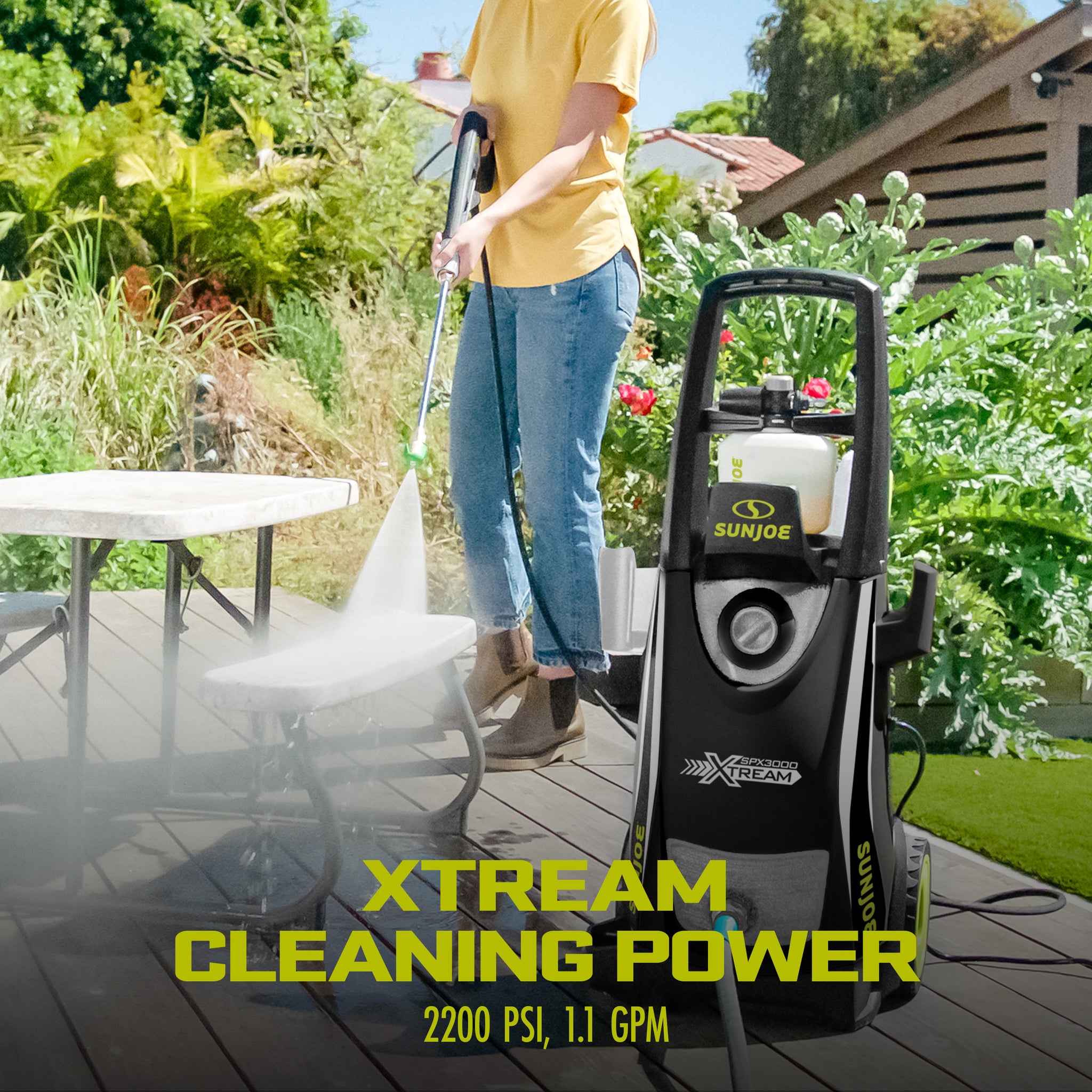 Sun Joe SPX3000®-XT1 XTREAM Clean 2200 PSI Certified Rated Electric Pr