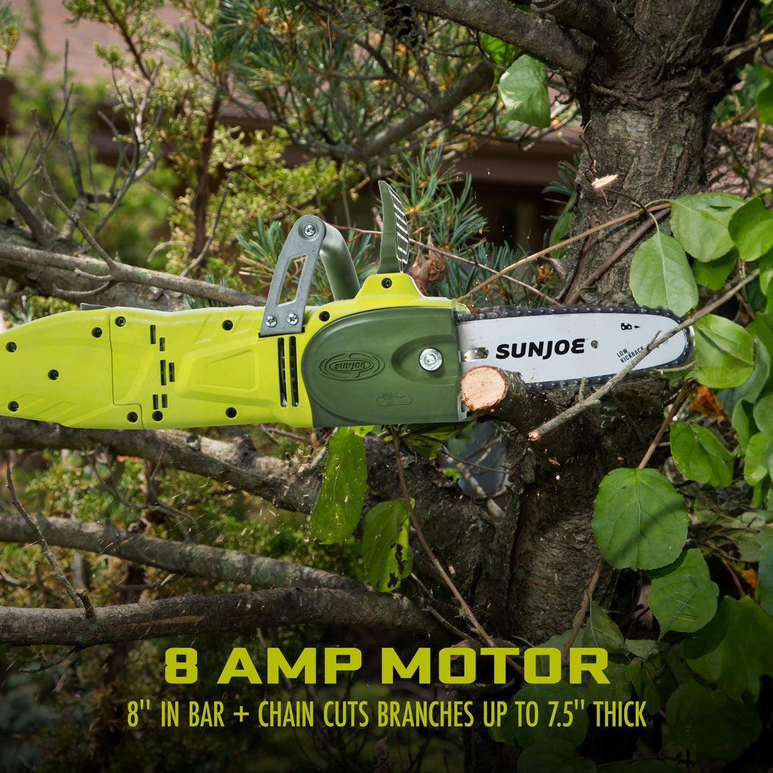 Sun Joe SWJ806E 2-in-1 Electric Convertible Pole Chain Saw