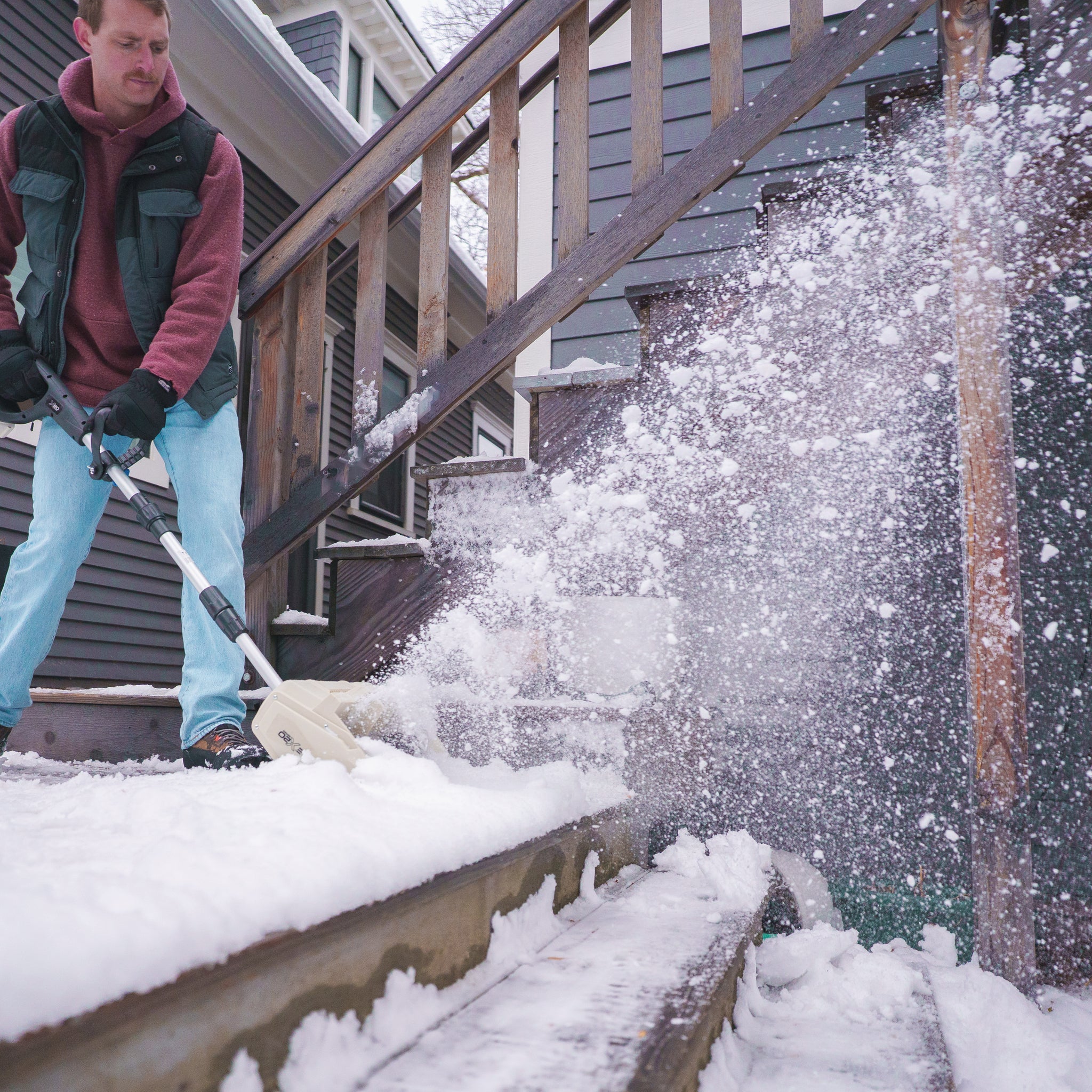 Snow Joe 20-Volt Cordless Snow Shovel Kit | Directional Chute | Brushl